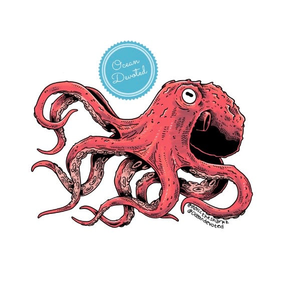 Octo Sticker – Ocean Devoted